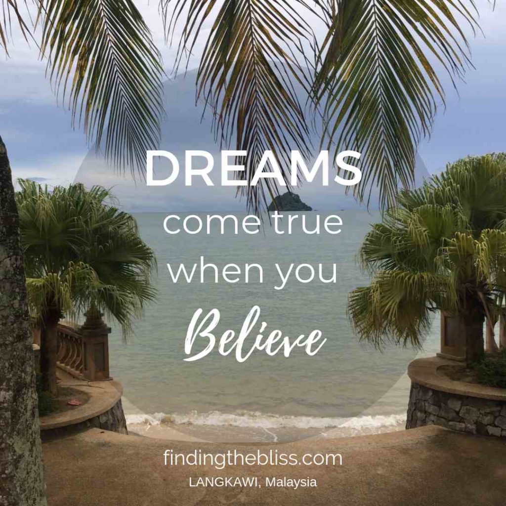 Dreams come true when you believe – Finding the Bliss